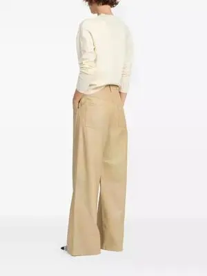 YVES SALOMON Lamb-leather Trousers - Neutrals