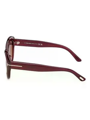 TOM FORD Dark Cat-eye Frame Sunglasses - Red