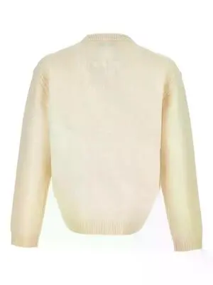 Maison Kitsuné Fox Head-intarsia Sweater - Neutrals