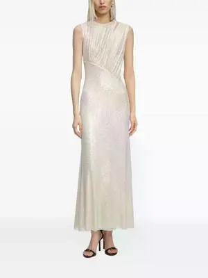SELF-PORTRAIT Cut-out Embellished Midi Dress