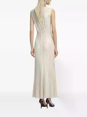 SELF-PORTRAIT Cut-out Embellished Midi Dress