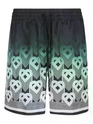 Casablanca Monogram Gradient Shorts - Black