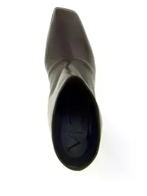 Vicini 30mm Cizin Square-toe Leather Ankle Boots - Brown