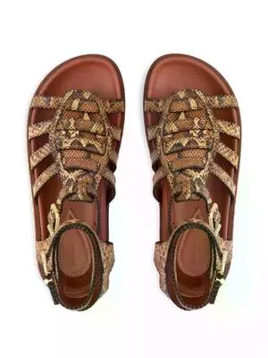 Zimmermann Goldie Gladiator Buckle Sandals