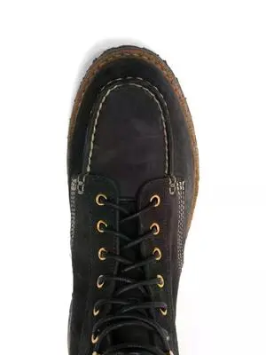 Visvim Lace-up Leather Boots - Black