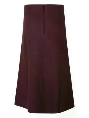 JIL SANDER Back-zip Midi Skirt
