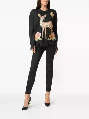 Philipp Plein Deer-print Sweater
