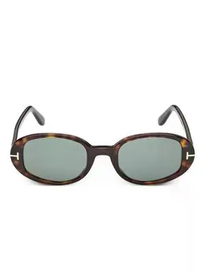 TOM FORD Oval-frame Sunglasses - Brown