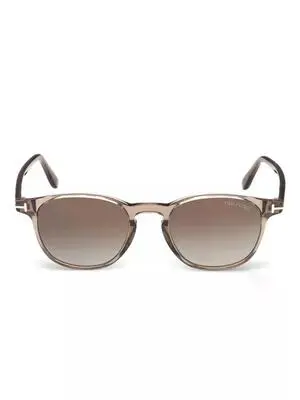 TOM FORD Round Frame Sunglasses - Brown