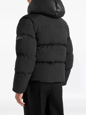 Manière De Voir Detachable Sleeves Puffer Jacket - Black