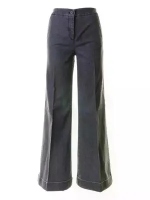 VIA MASINI 80 Flared Leg Cuffed Jeans