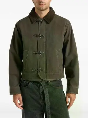 Manière De Voir Clasp-detail Gabardine Jacket