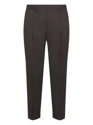 D4.0 Front-pleated Tailored Trousers