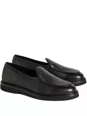 JACQUES SOLOVIERE Grained Alexis Loafers