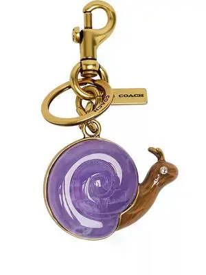Coach Small Snail Keyring - Gold