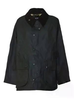 Barbour Corduroy-collar Coat - Black
