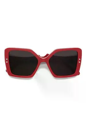 Marni Rectangle-frame Sunglasses - Red