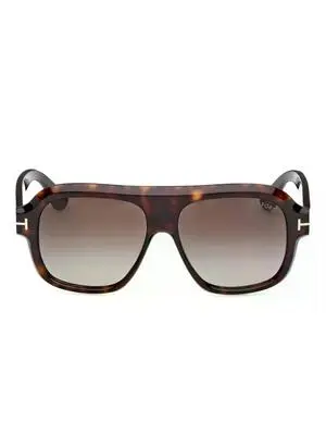 TOM FORD Pilot-frame Sunglasses - Brown