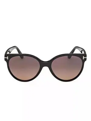 Tom Ford Black Round Frame Sunglasses