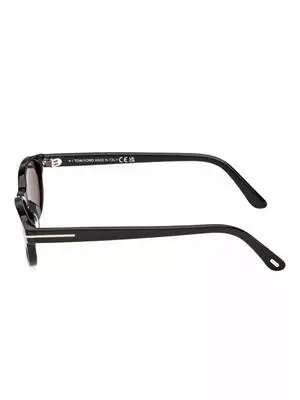 TOM FORD Chloe Oval-frame Sunglasses - Black