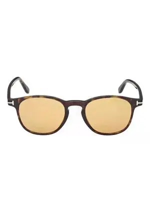 TOM FORD Round Frame Sunglasses - Brown