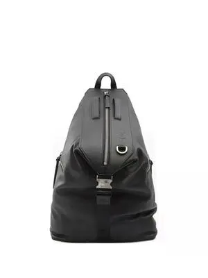 Loewe Convertible Leather Backpack - Black