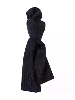 JIL SANDER Ribbed Scarf - Blue