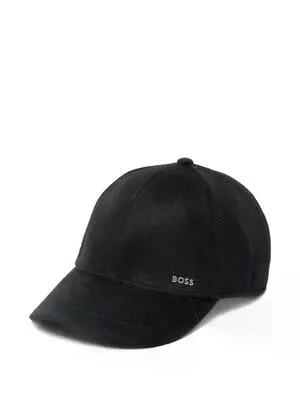 BOSS Logo-detail Baseball Cap - Black