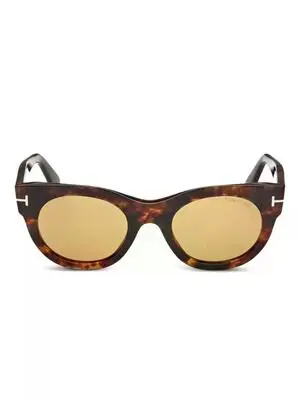TOM FORD Round-frame Sunglasses - Brown
