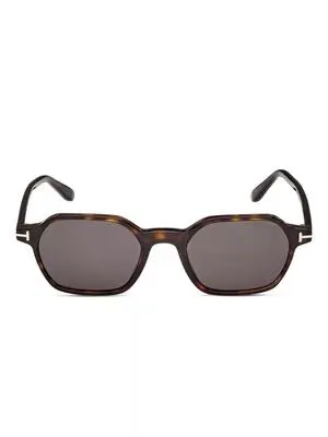 TOM FORD Geometric Frame Sunglasses - Brown