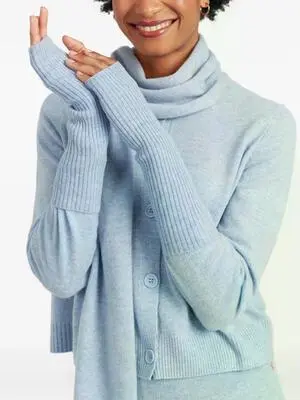 Chinti & Parker Ribbed Fingerless Gloves