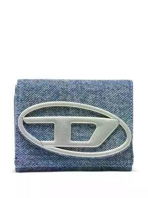 Diesel Logo-plaque Wallet - Blue