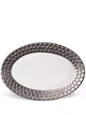 L'Objet Aegean Oval Platter - White