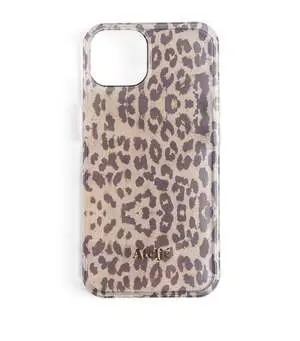 ATELJE Recycled Leopard Print Iphone 14 Pro Case - Brown