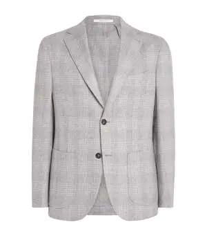 Eleventy Single-breasted Check Blazer