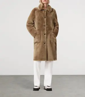 ALLSAINTS Serra Shearling Reversible Coat