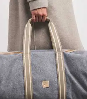 Eleventy Wool Canvas Holdall