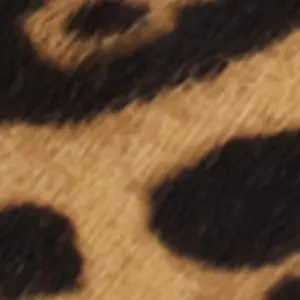 Saint Laurent Cassandre Envelope Leopard Chain Wallet