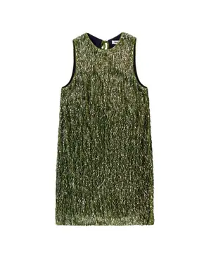 RO & ZO Nina Drop Sequin Shift Dress
