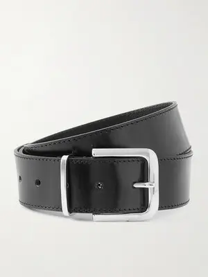 THE FRANKIE SHOP Sarno Leather Belt - Black