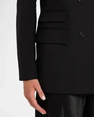 Maria Mcmanus 6397 Double-breasted Cloak Blazer