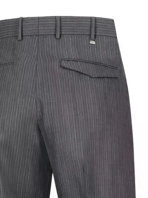 PT TORINO Archive Pinstripe Trousers - Grey