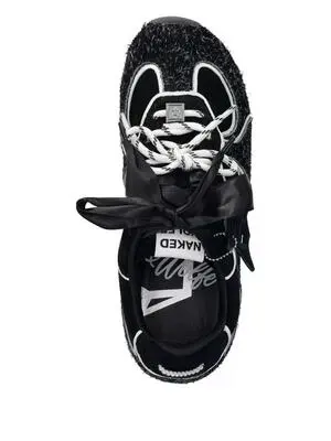 NAKED WOLFE Adored Ribbon-detail Sneakers