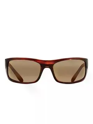 Maui Jim Peahi Rectangle-frame Sunglasses - Red