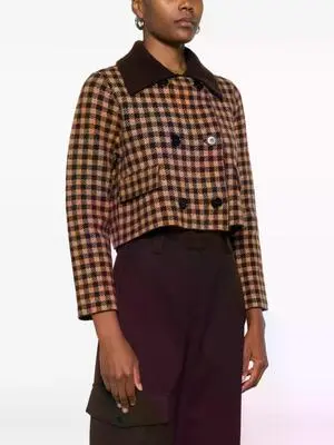 LEBOR GABALA Checked Double-breasted Jacket