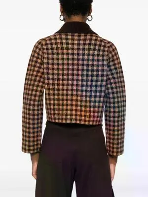 LEBOR GABALA Checked Double-breasted Jacket