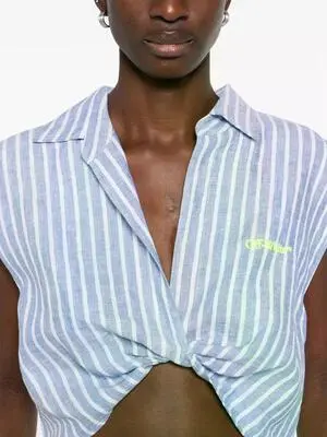 Off-White Striped Tank Top