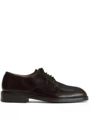 LEMAIRE Elongated-toe Lace-up Derby Shoes - Brown
