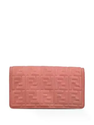 Fendi Baguette Embossed-logo Leather Wallet