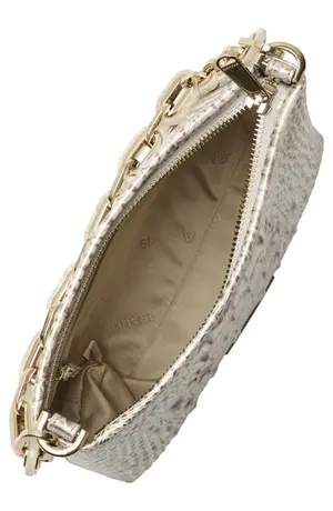Brahmin Mod Lorelei Croc Embossed Leather Shoulder Bag